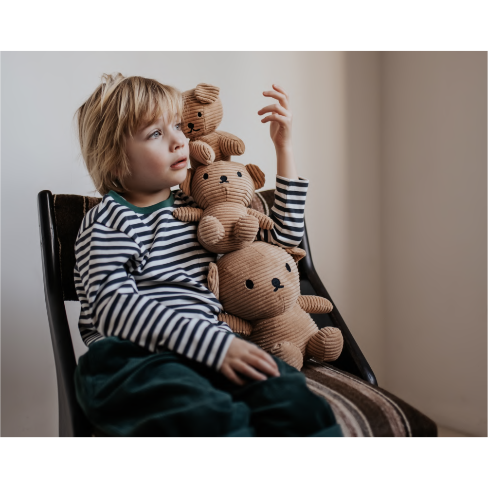 Boris Bear Corduroy - Adorable Plush Toy for Kids