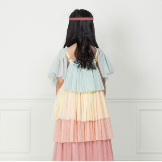 Rainbow Ruffle Princess Dress (3-4Y)