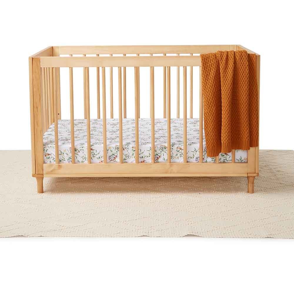 Fitted Cot Sheet Eucalypt - Natural Sleep Comfort