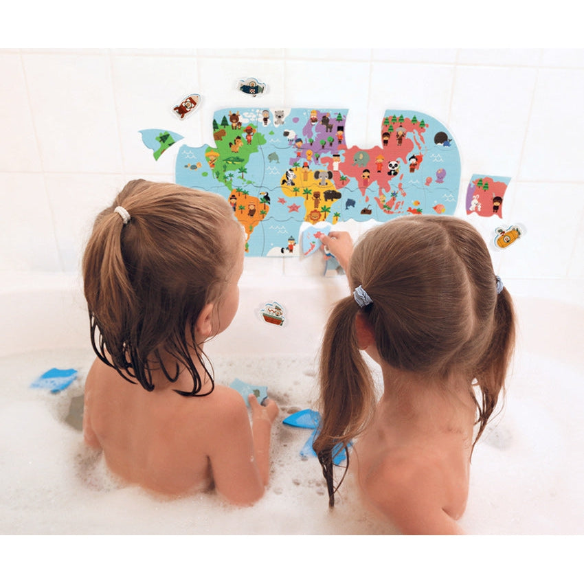 Bath Map Puzzle - Make Bath Time A Learning Fun