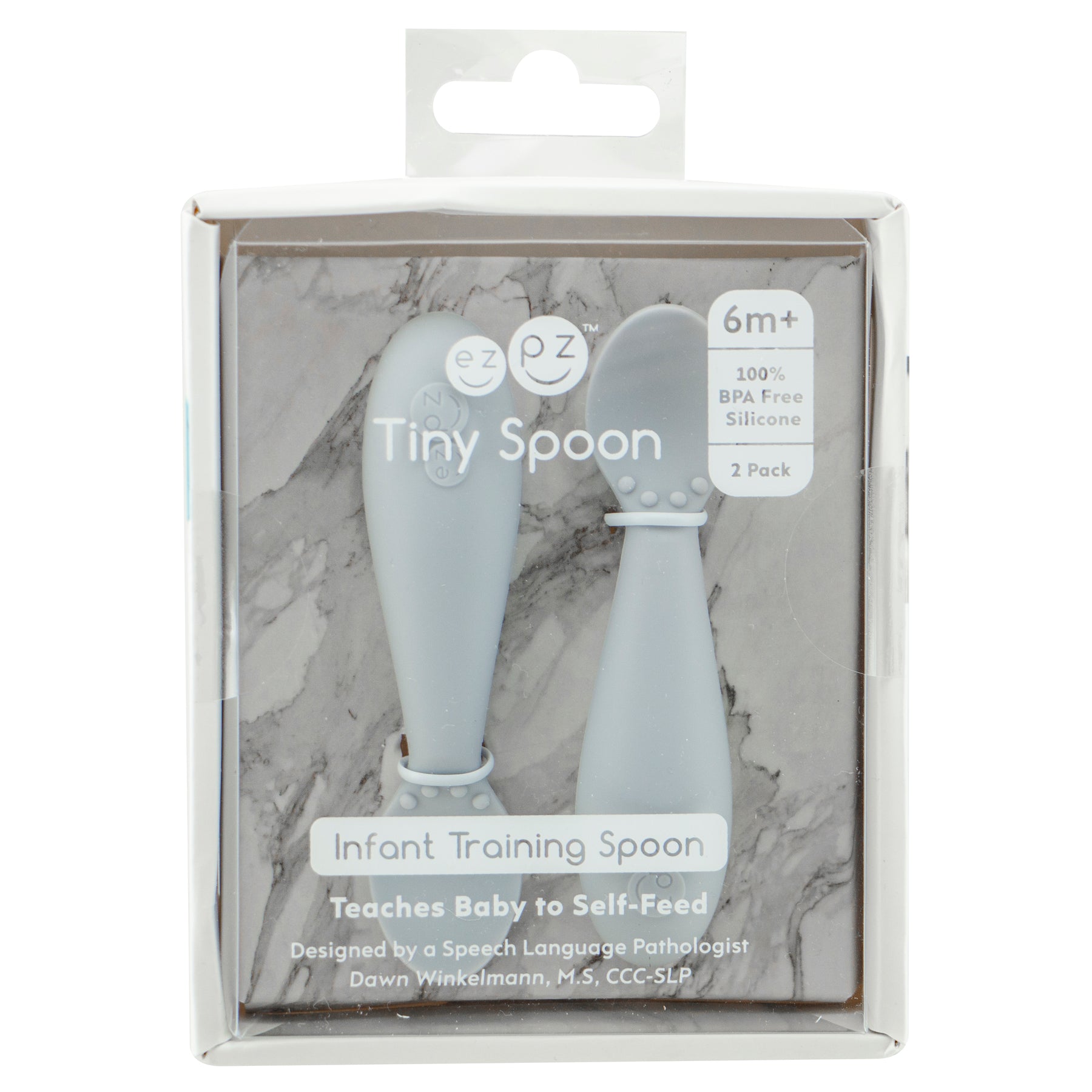 Ezpz Tiny Spoon In Pewter (2-Pack) - Shop Online