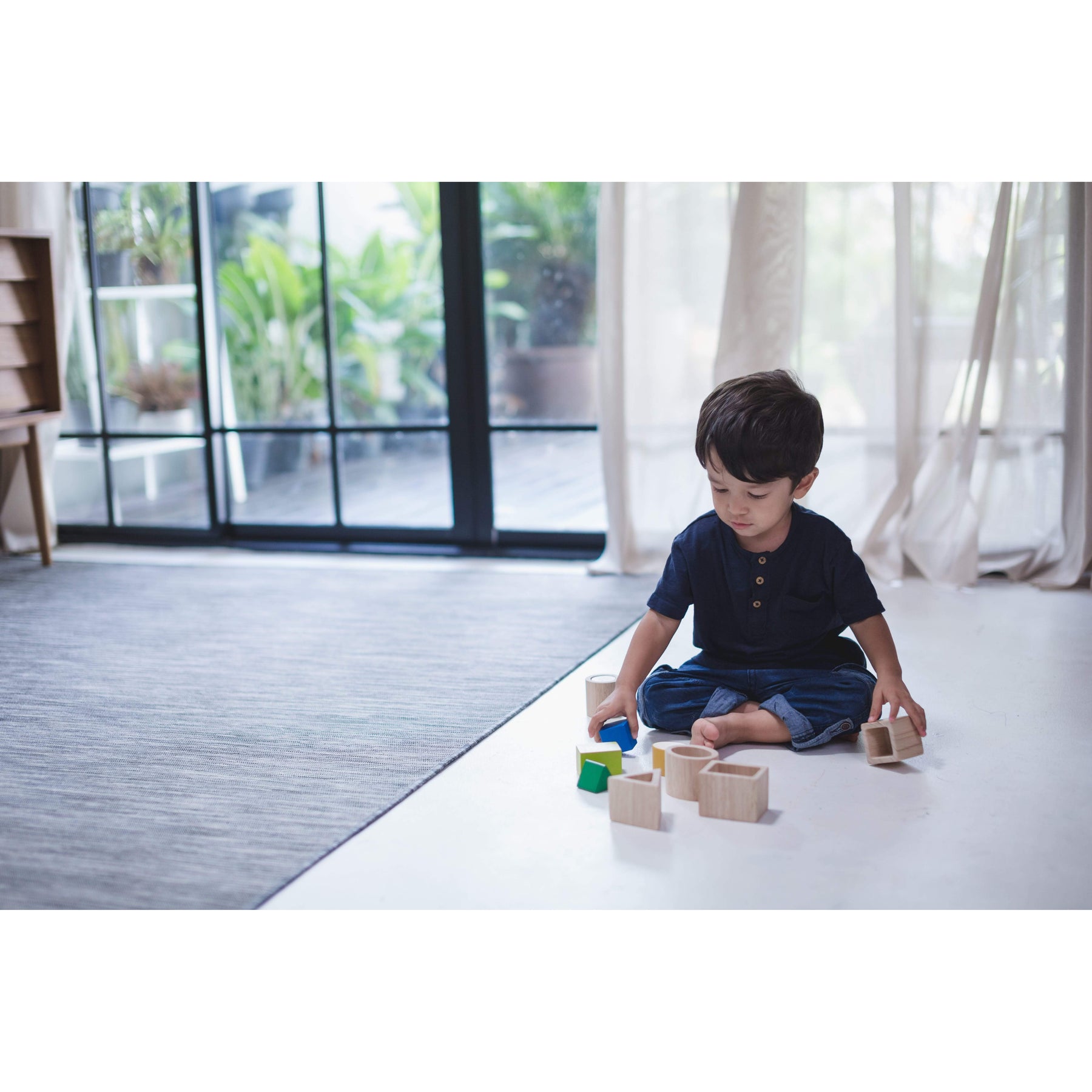 PlanToys Geo Matching Boxes - Enhance Spatial Skills