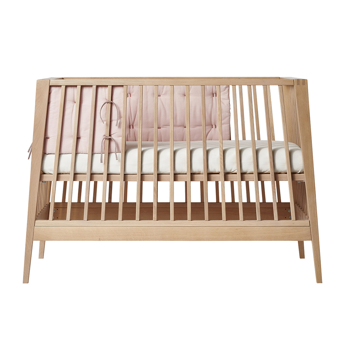 Linea by Leander Cot Bumper - Soft Pink Protection