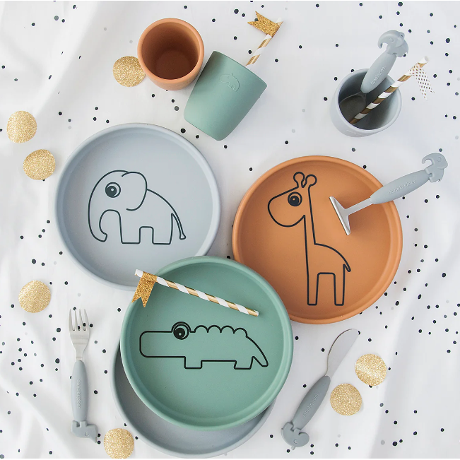 Yummy Plus Food Pusher Grey - Handy Feeding Tool