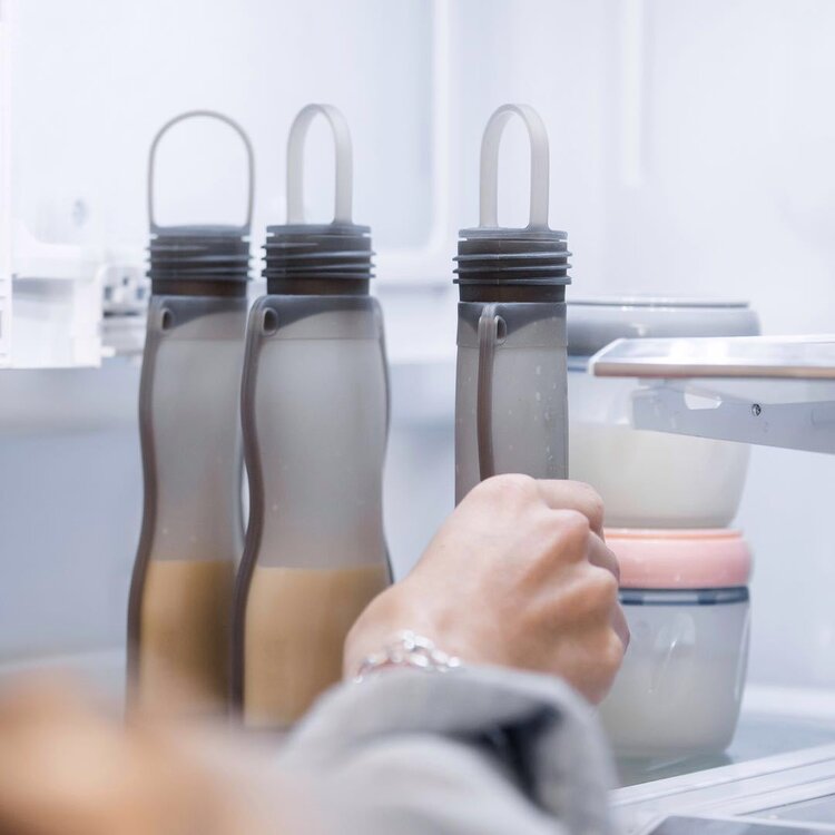 Silicone Milk Storage Bags - 5 Packs for Convenient Storage