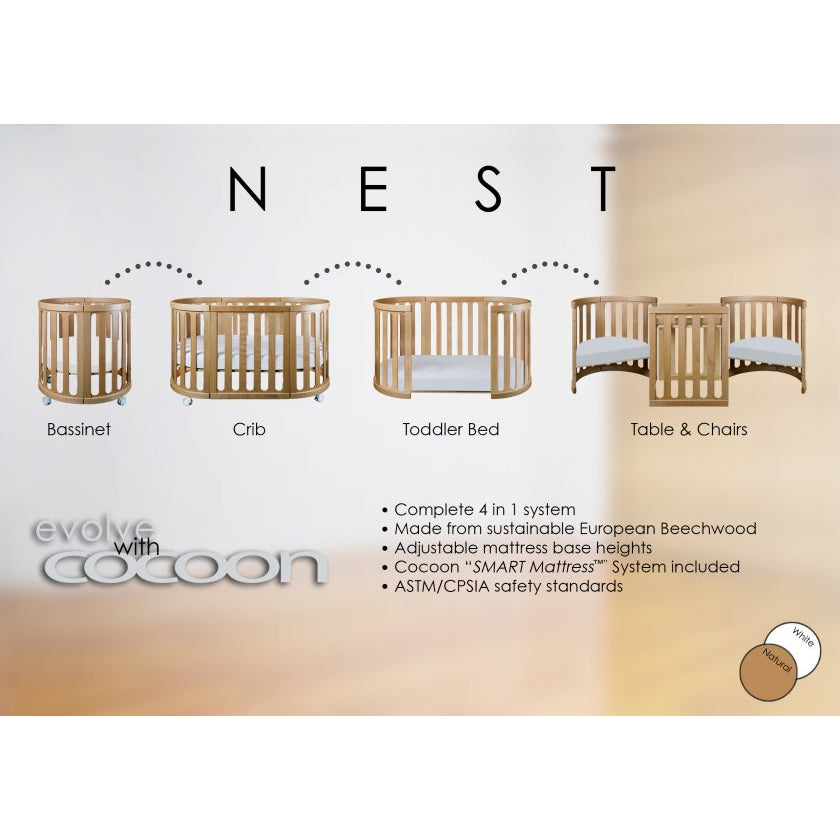 Cocoon Nest 4-in-1 - Convertible & Functional Nursery Piece