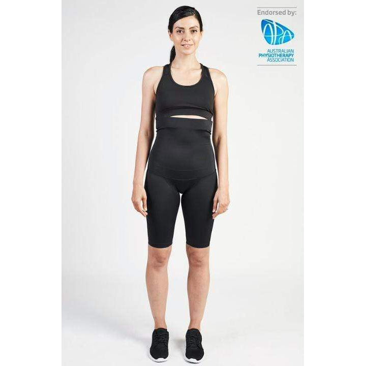 SRC Health Shorts In Black - Aid For Postnatal Comfort
